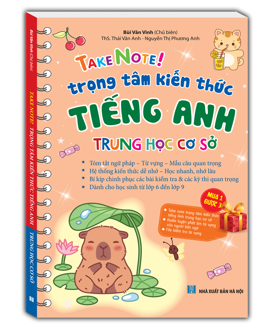 sách tiếng anh , ngoại ngữ , trọng tâm kiến thức , TAKE NOTE , tiếng anh THCS , MINHTHANGBOOK ...